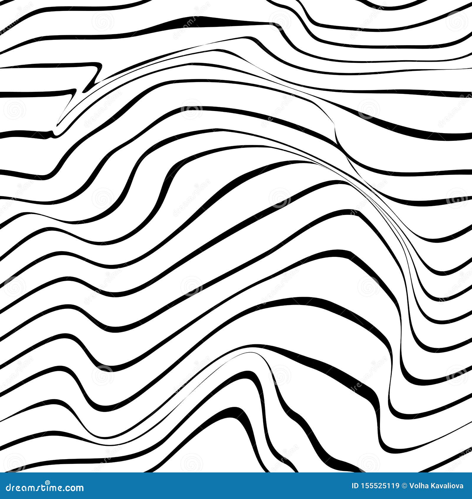 Pattern wavy zebra lines stock vector. Illustration of pattern - 155525119