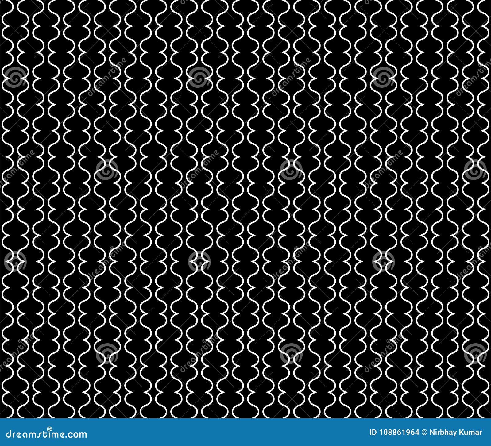 Abstract Geometric Dot and Curve Seamless Pattern Design Stock Vector ...