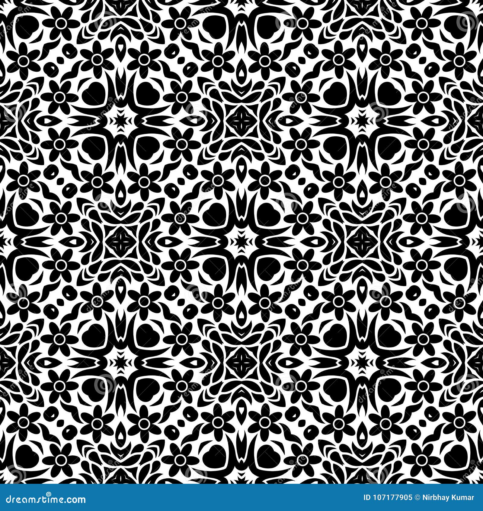 Black ABSTRACT Pattern in White Background Stock Vector - Illustration ...