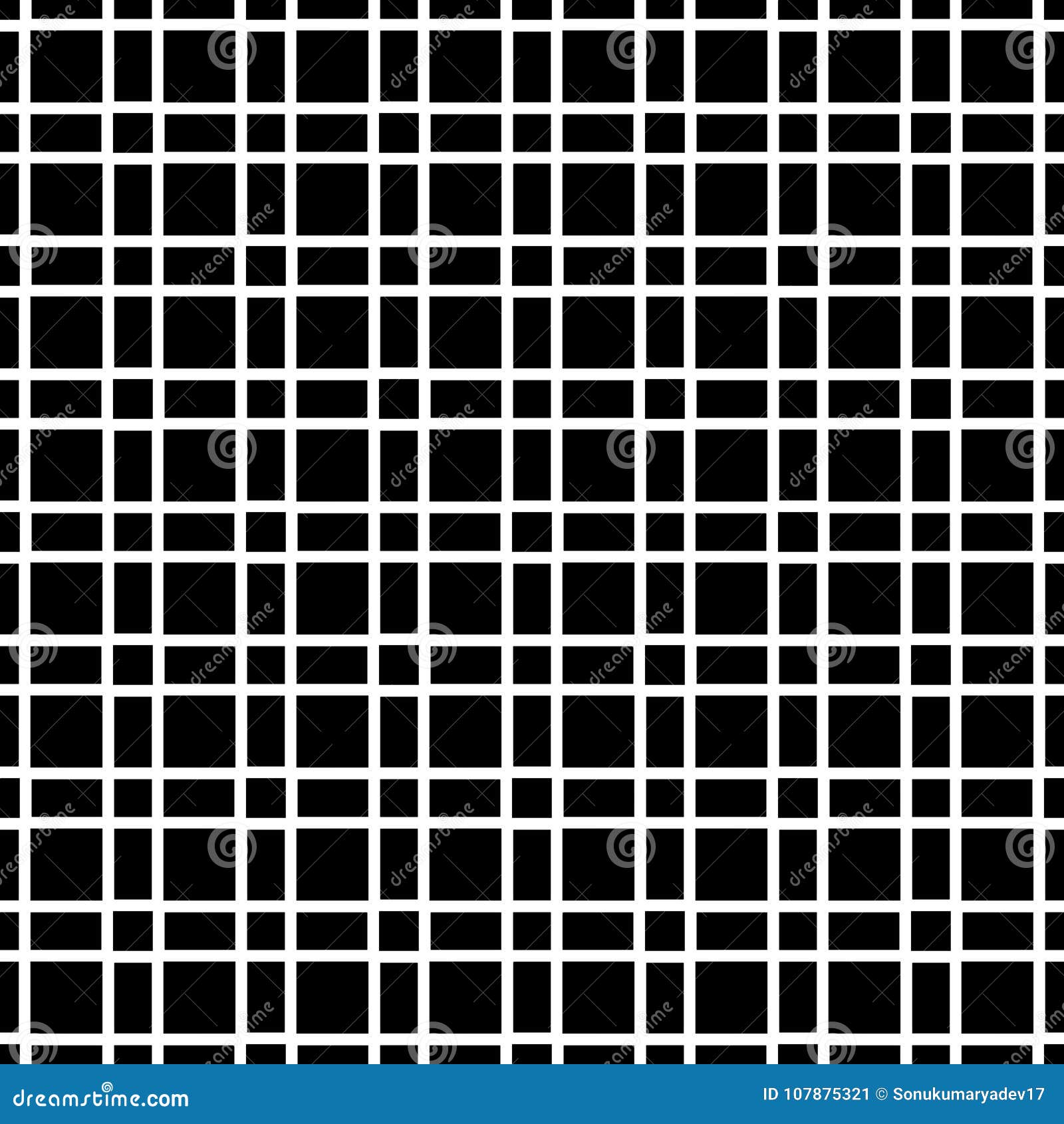Black and White Vector Seamless Repeted Pattern Design Stock Vector ...