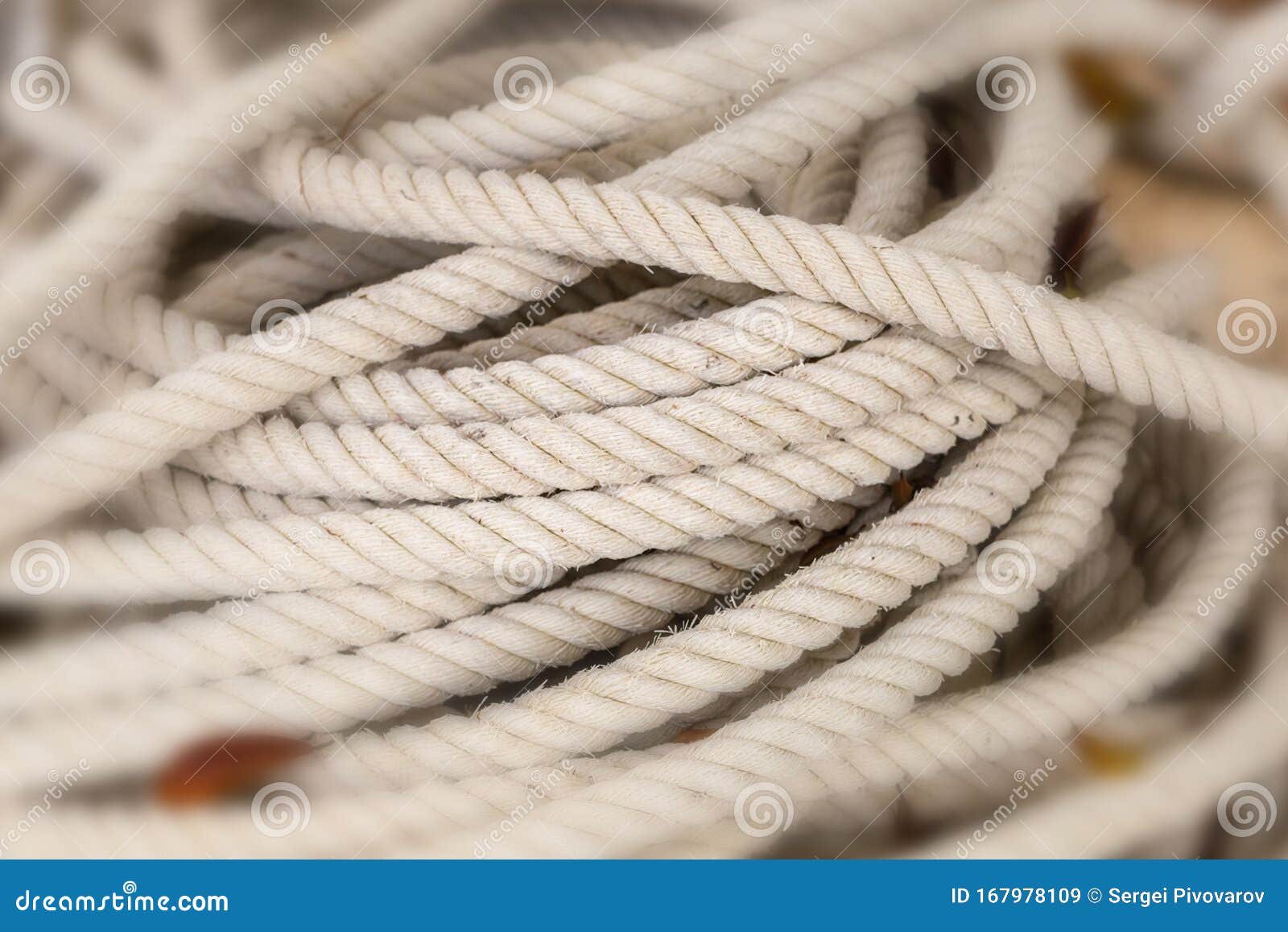 Pattern of White Braided Rope Rigging Background Marine Light Beige ...