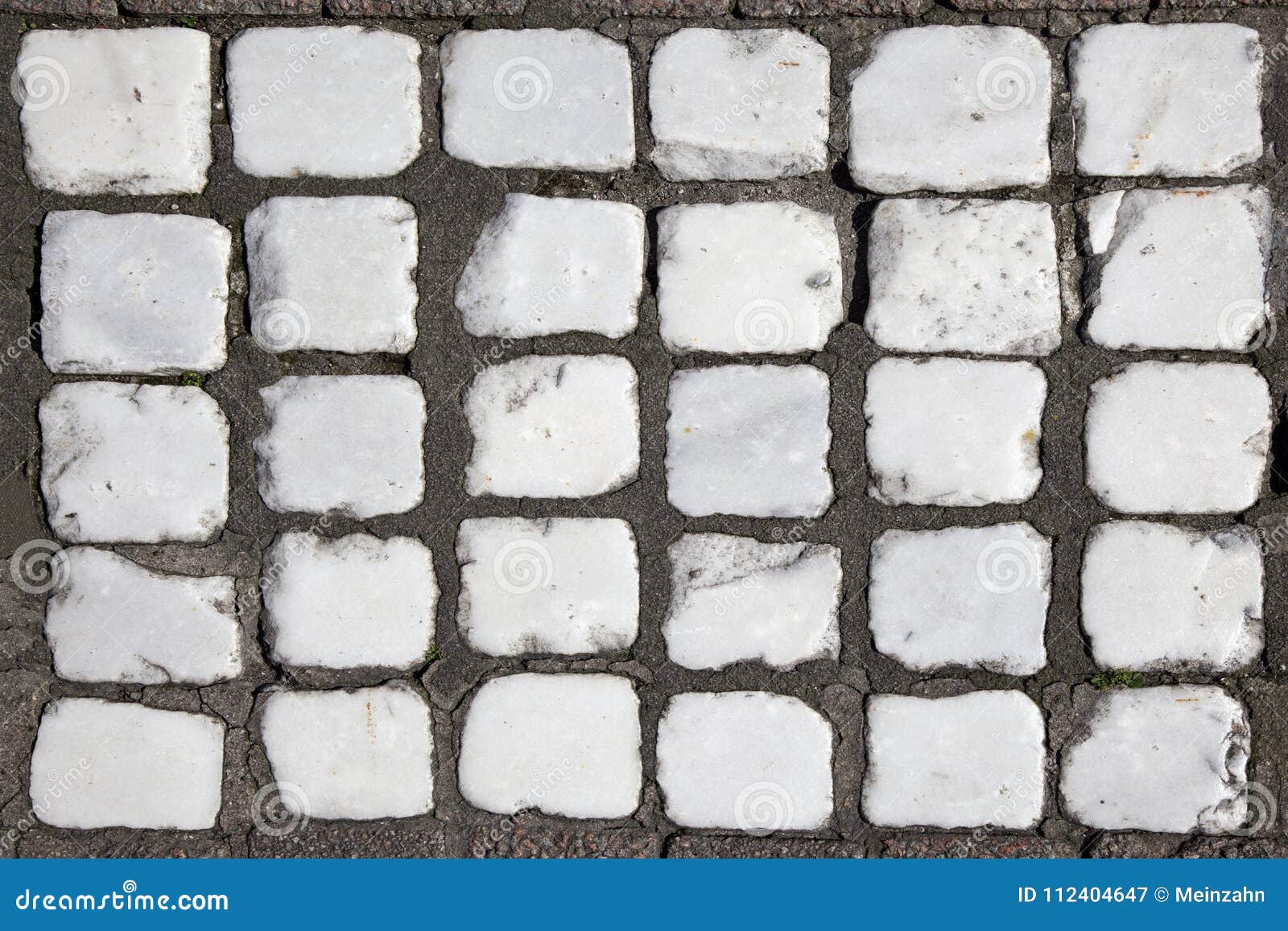 Pattern of White Cobblestones Stock Image - Image of cobblestone ...