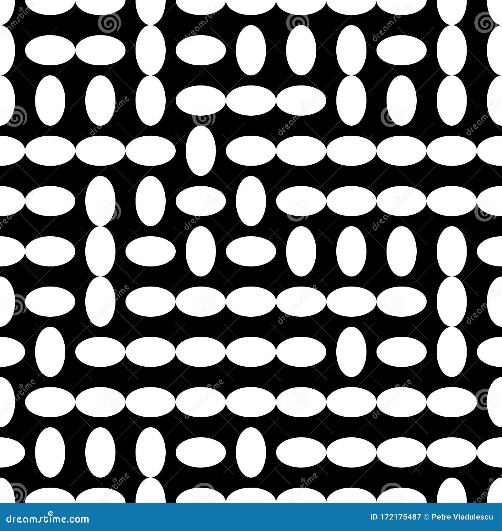 Pattern with White Ellipses, Modern Stylish Image. Stock Vector ...