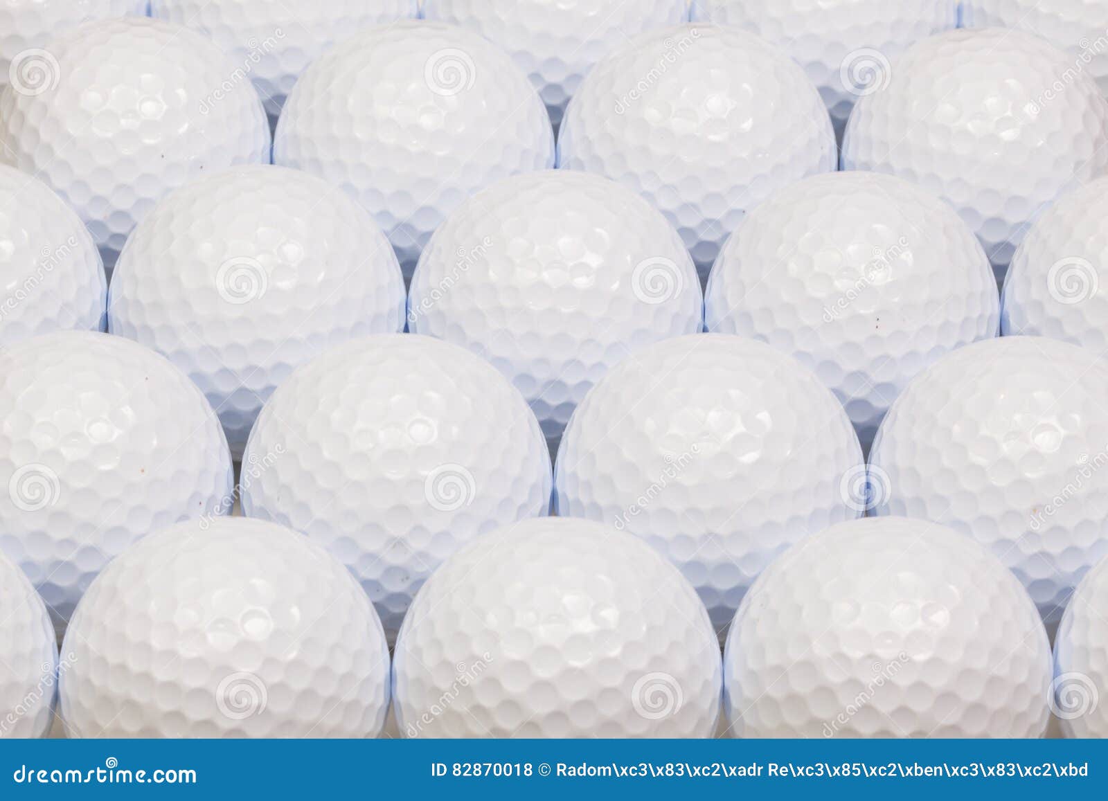 Pattern from White Golf Balls Stock Photo - Image of hitting, play ...