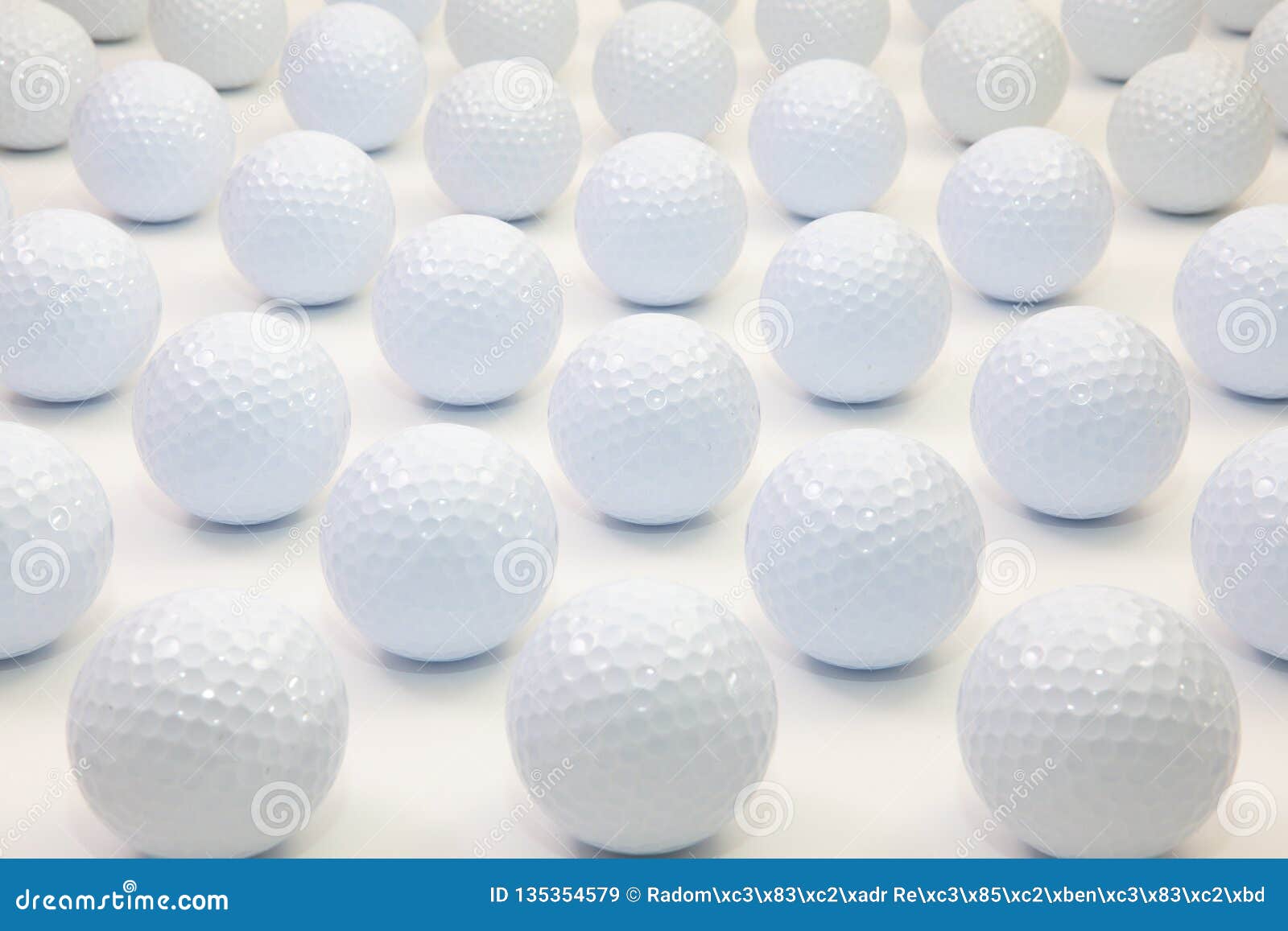 Pattern with White Golf Balls Stock Image - Image of leisure, ready ...