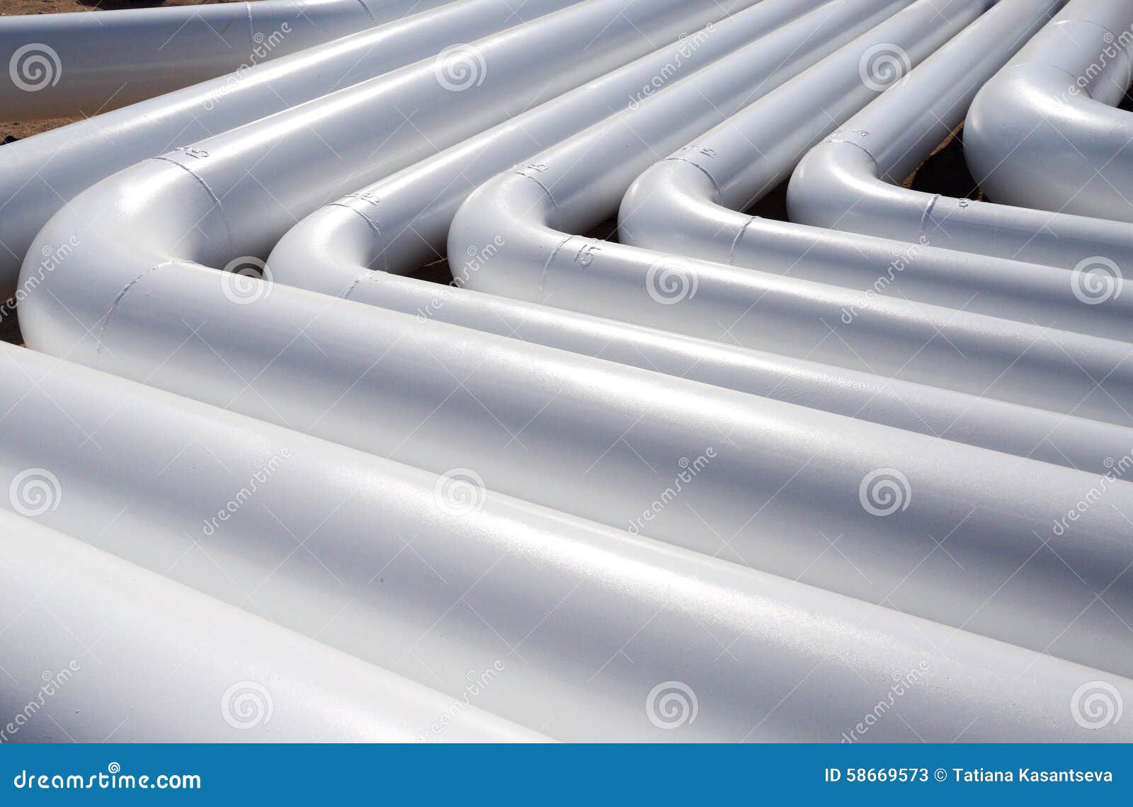 Pattern of a White New Pipes Stock Image - Image of piping, iron: 58669573