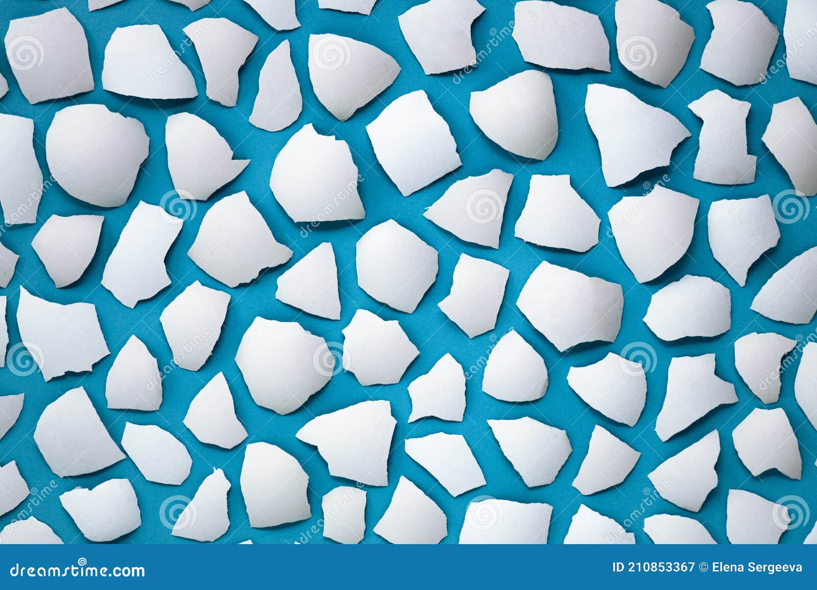 Easter Egg Shell Pattern on Blue Background Stock Illustration ...