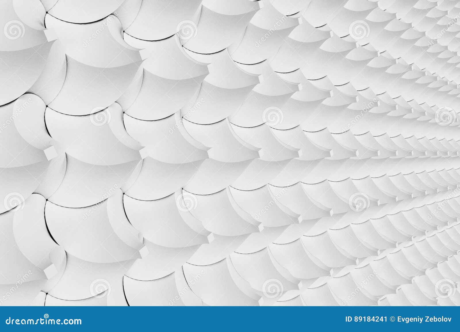 Pattern of White Twisted Pyramid Shapes Stock Illustration ...