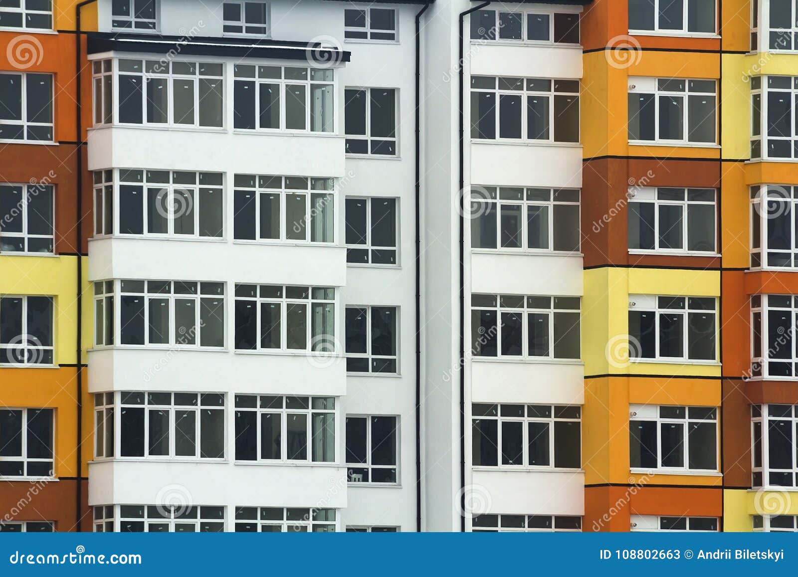 Pattern of Windows on a Building Wall. Texture of Window Building ...