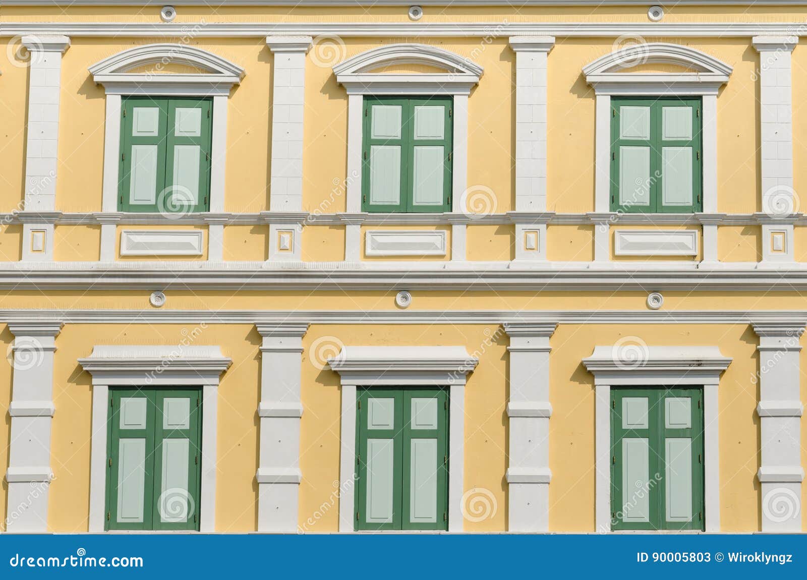 Pattern From The Windows Of A New Multi-storey Building. Window In ...