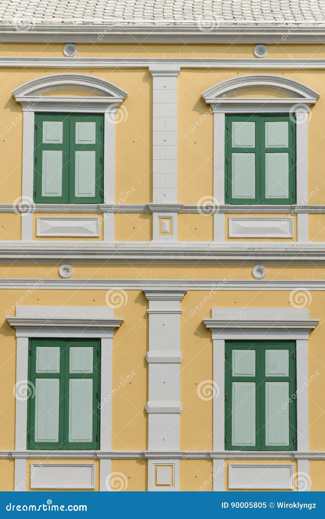 Pattern From The Windows Of A New Multi-storey Building. Window In ...