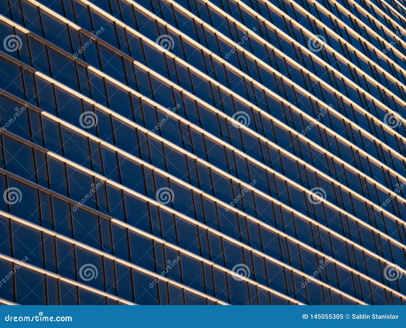 Pattern from the Windows of a Skyscraper. Stock Image - Image of ...