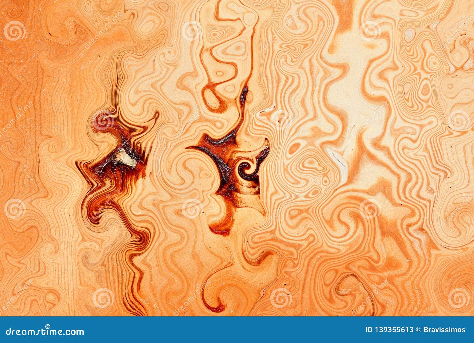 Pattern Wood Abstract Background Deformed. Yellow Stock Illustration ...