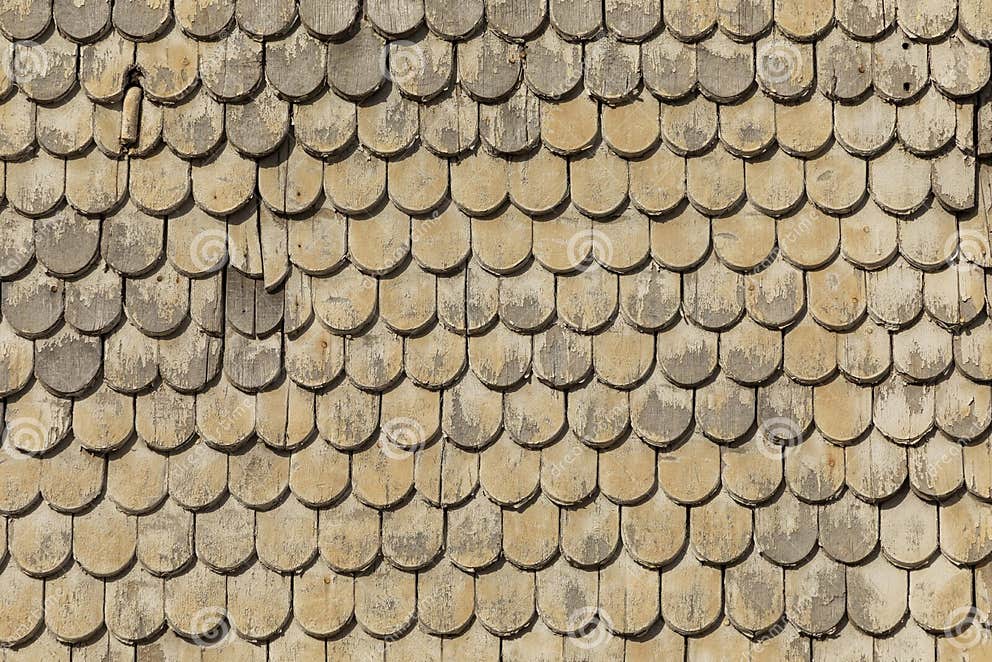 Pattern of Wooden Roof Shingles Stock Image - Image of arch, alsfeld ...