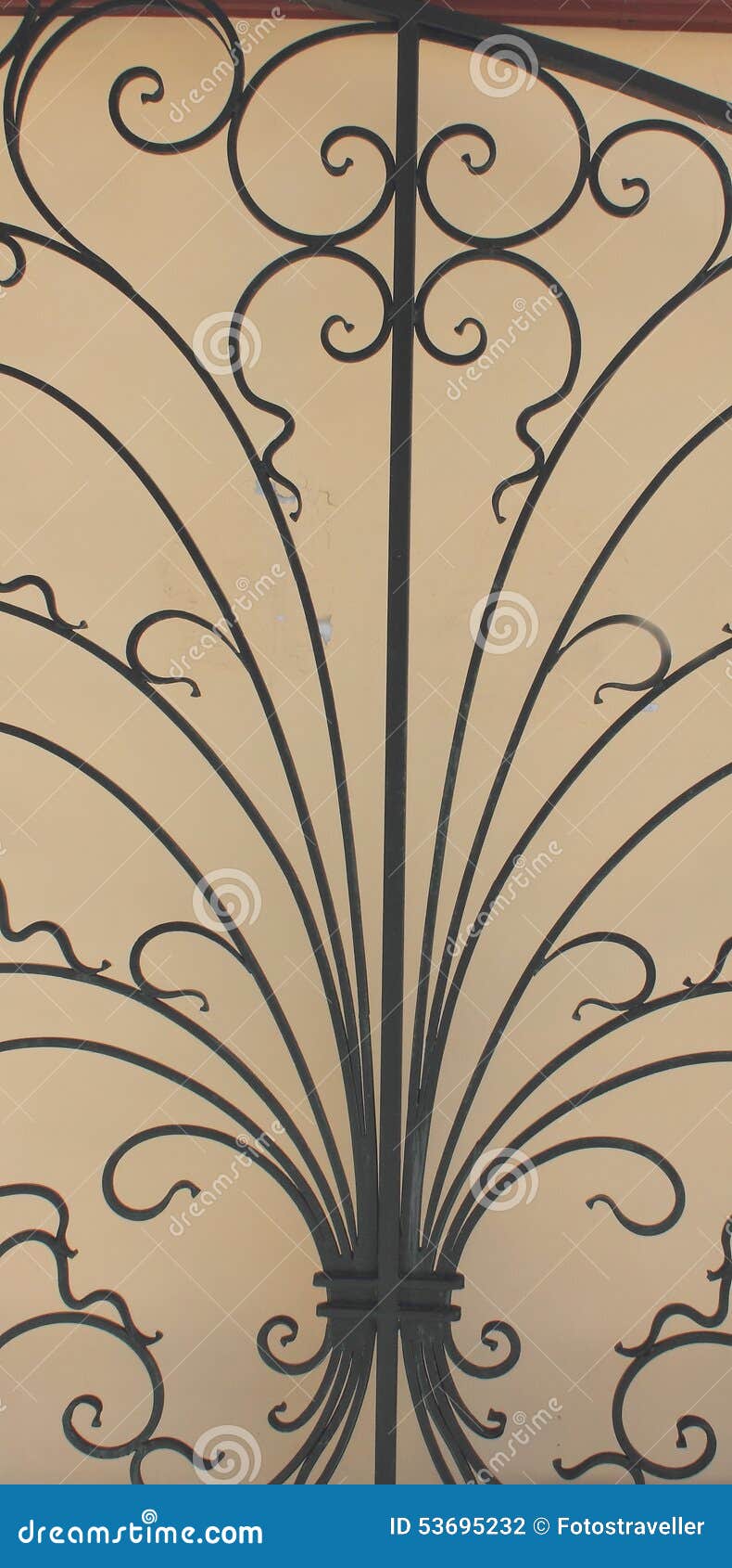Pattern of wrought iron stock photo. Image of drawing - 53695232
