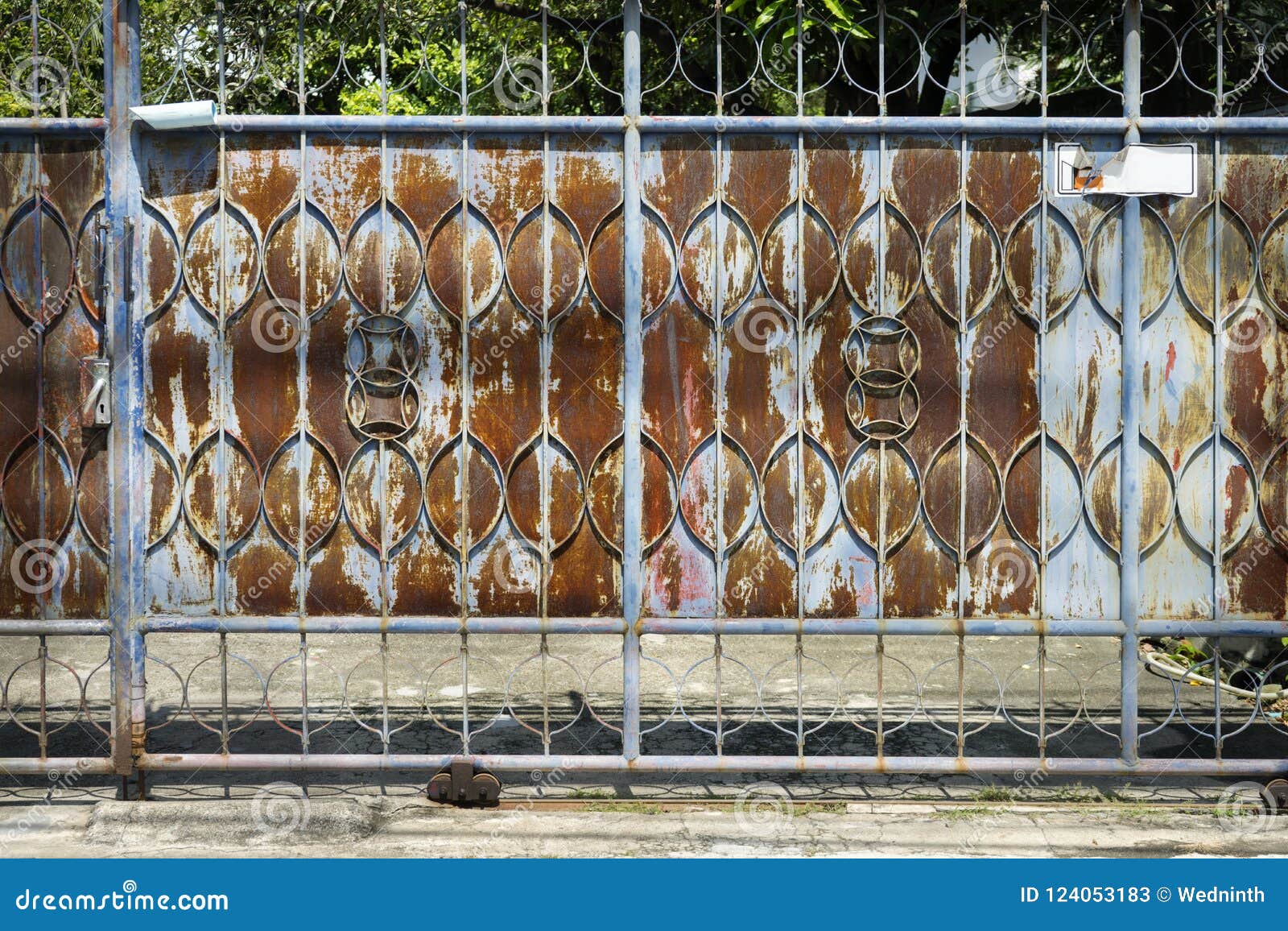 The Pattern on Wrought Iron Gates Photo Stock Image - Image of ...