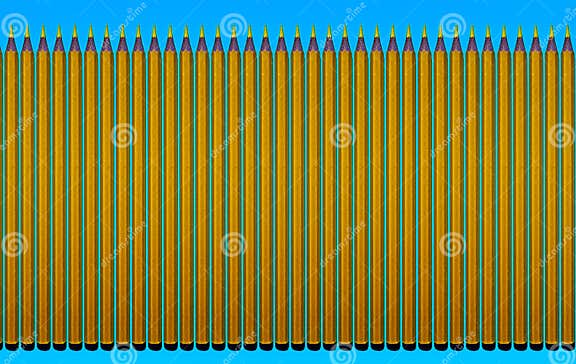 Pattern of yellow pencils. stock photo. Image of office - 207371012