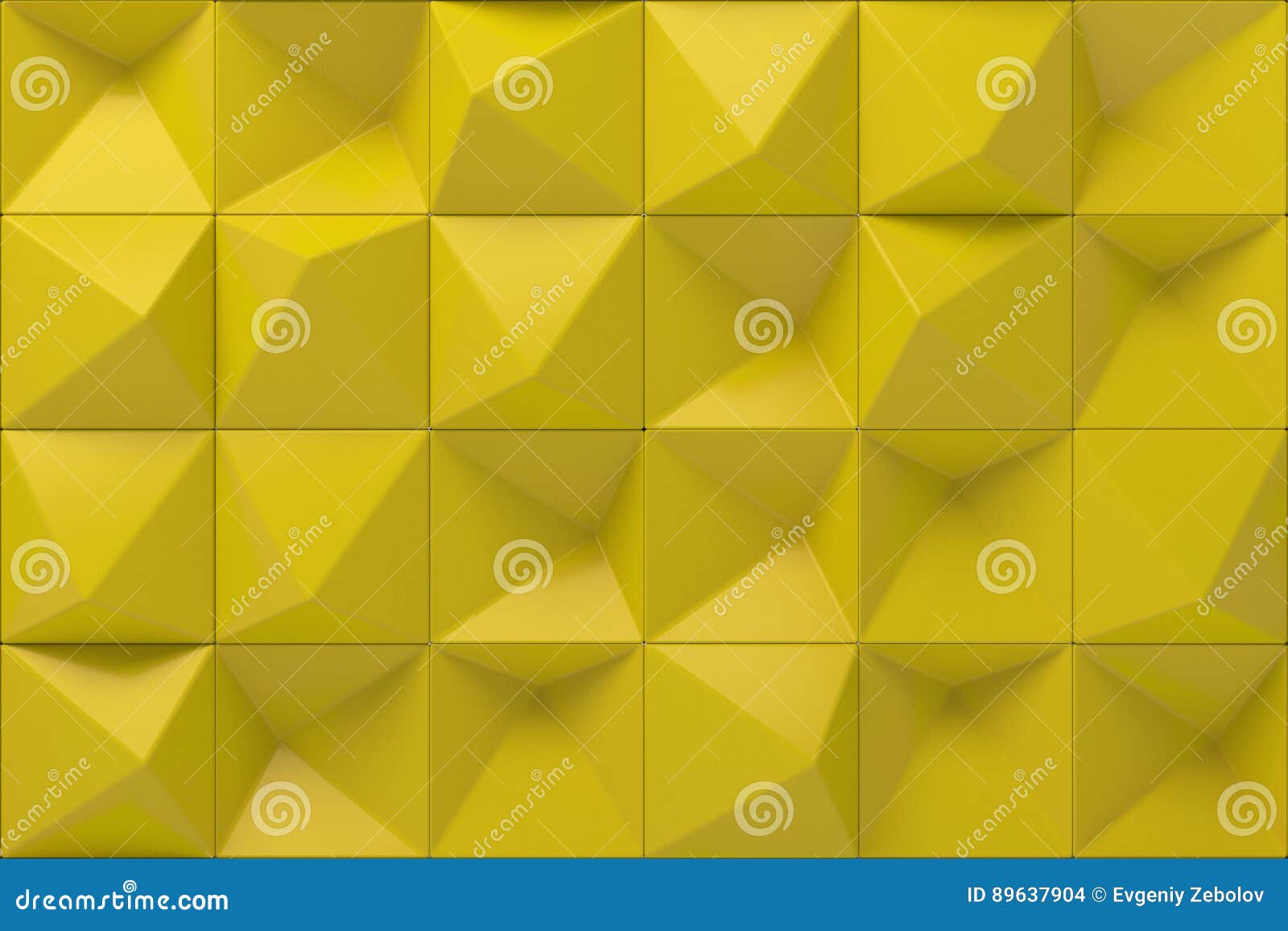 Pattern of Yellow Pyramid Shapes Stock Illustration - Illustration of ...