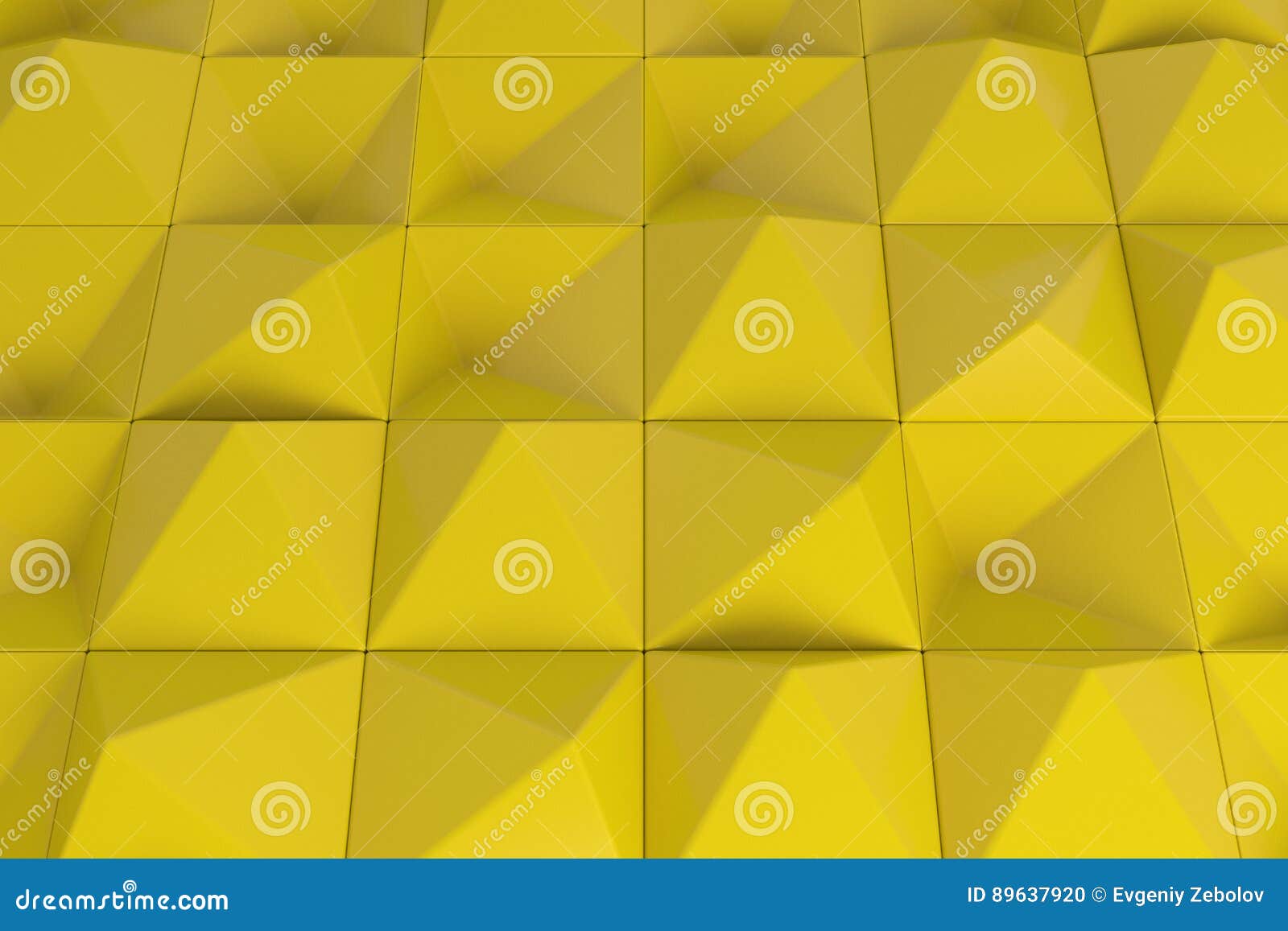 Pattern of Yellow Pyramid Shapes Stock Illustration - Illustration of ...