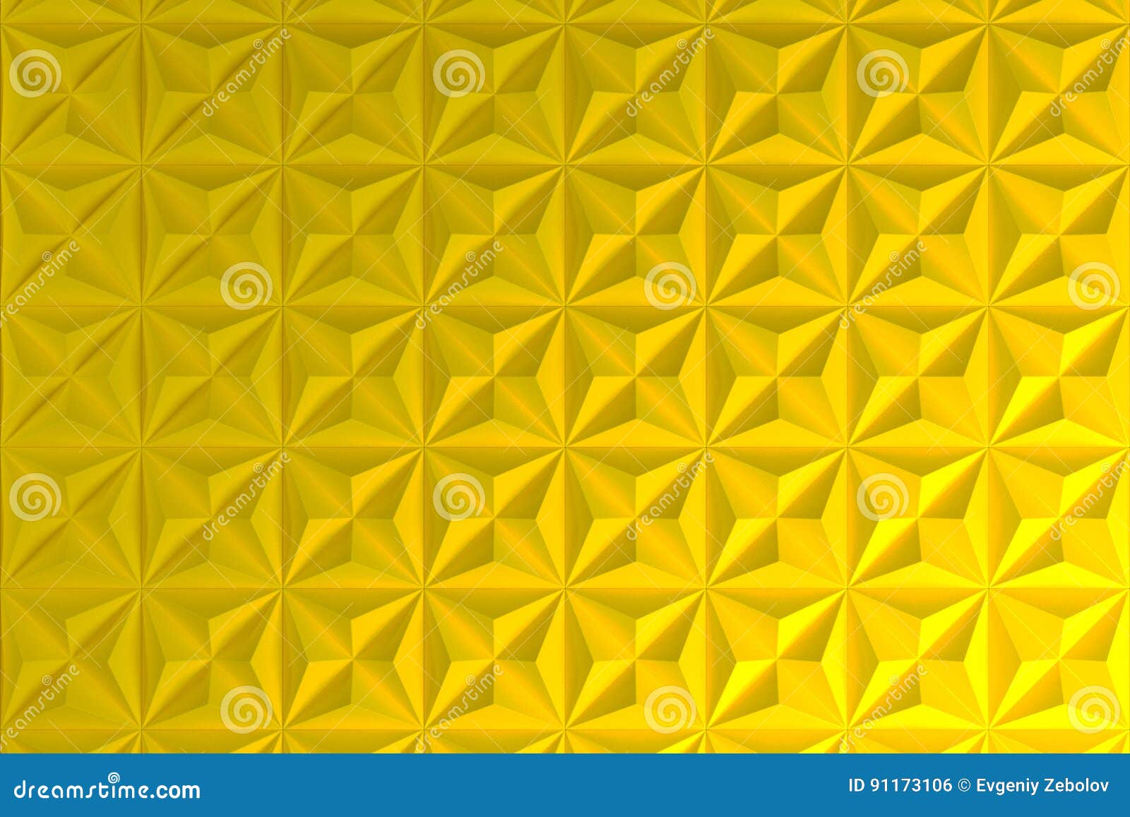 Pattern of Yellow Pyramid Shapes Stock Illustration - Illustration of ...