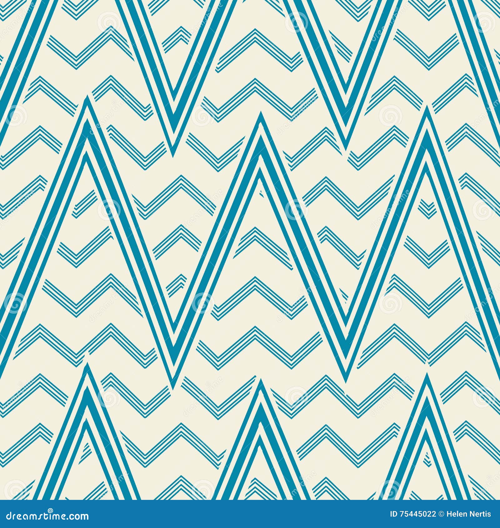 Pattern in Zig Zag. Classic Chevron Seamless Pattern Stock Vector ...
