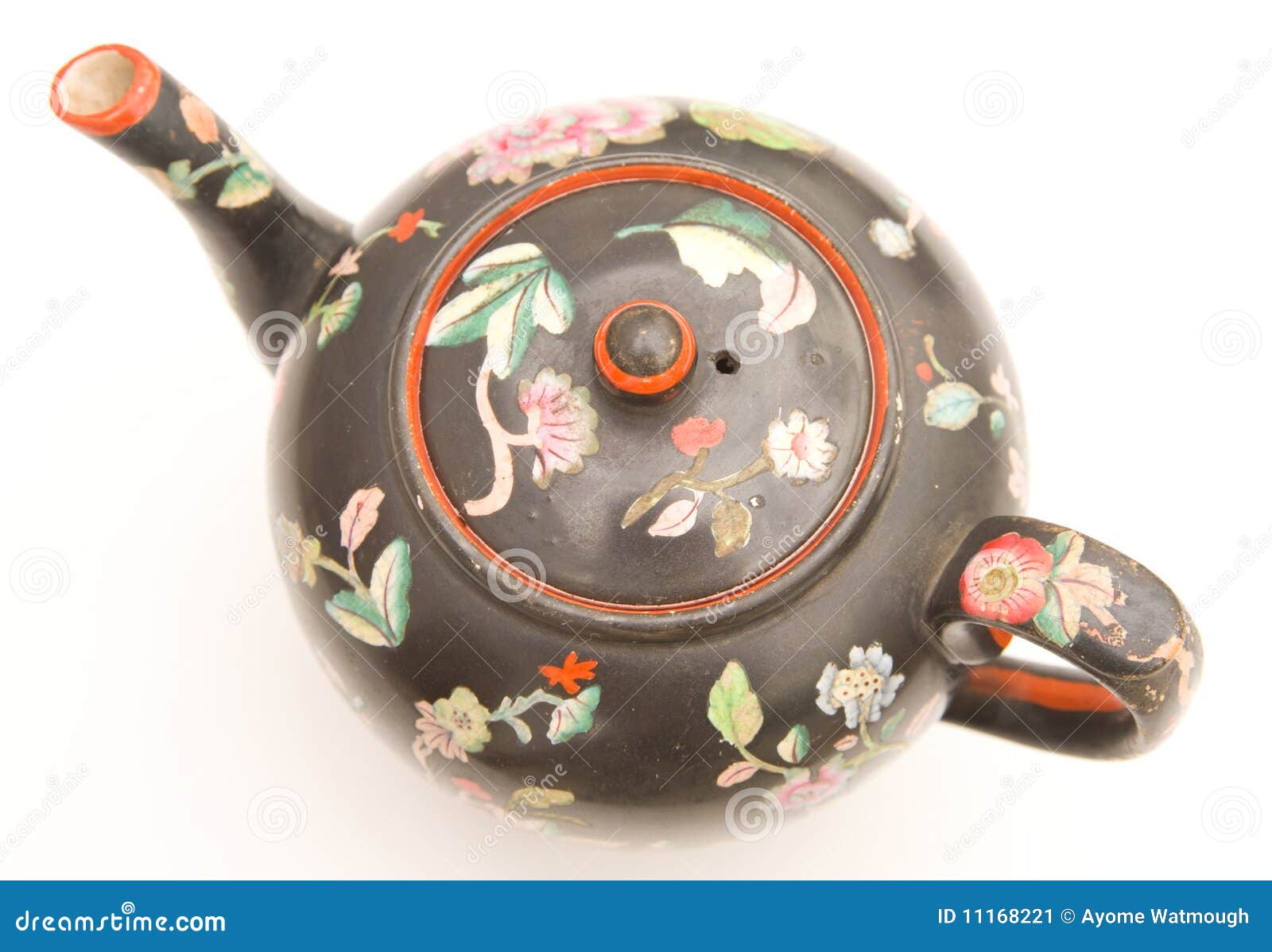 Patterned antique teapot. stock image. Image of water - 11168221