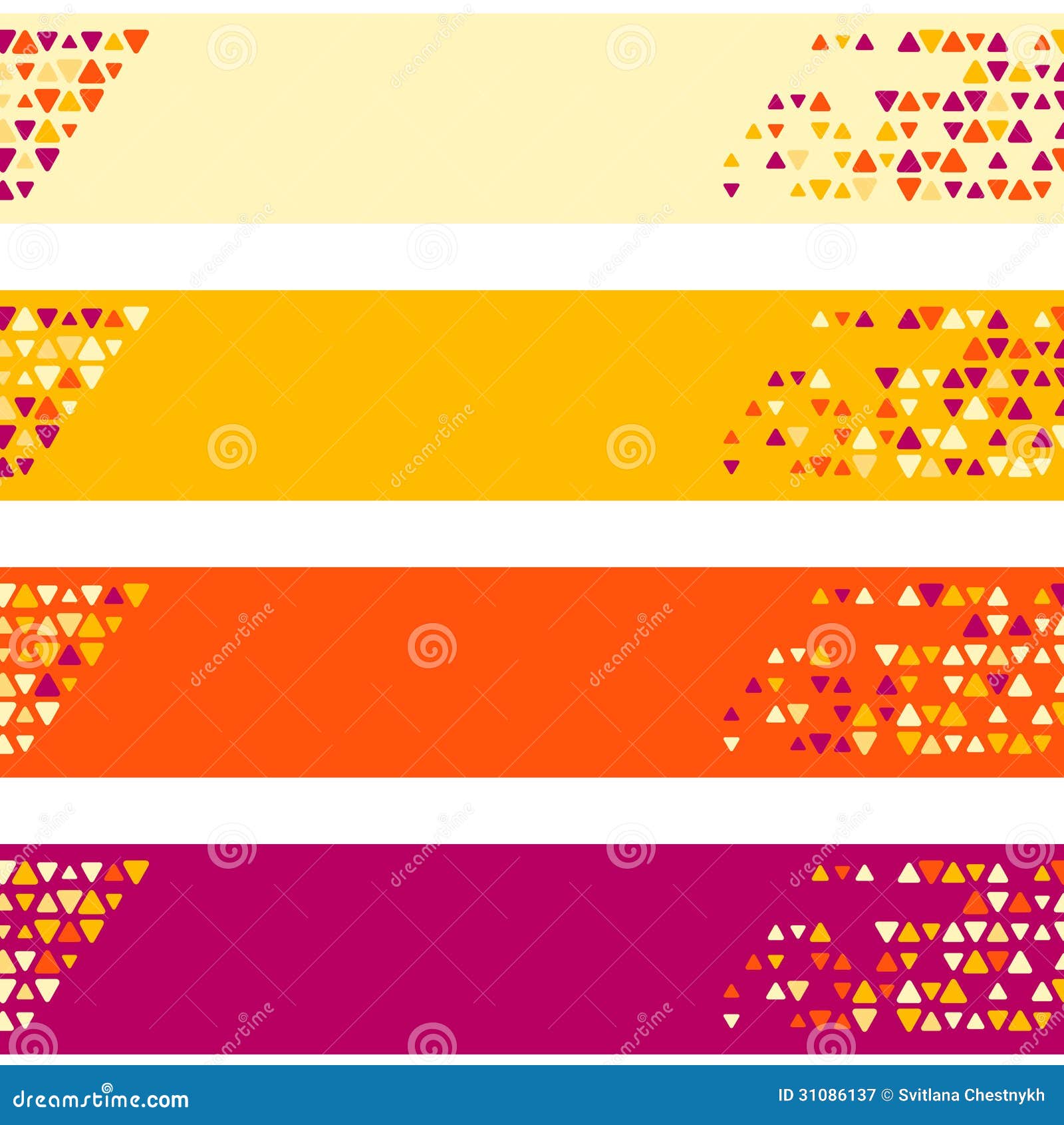 Patterned Banner Background With Small Spots Cartoon Vector ...