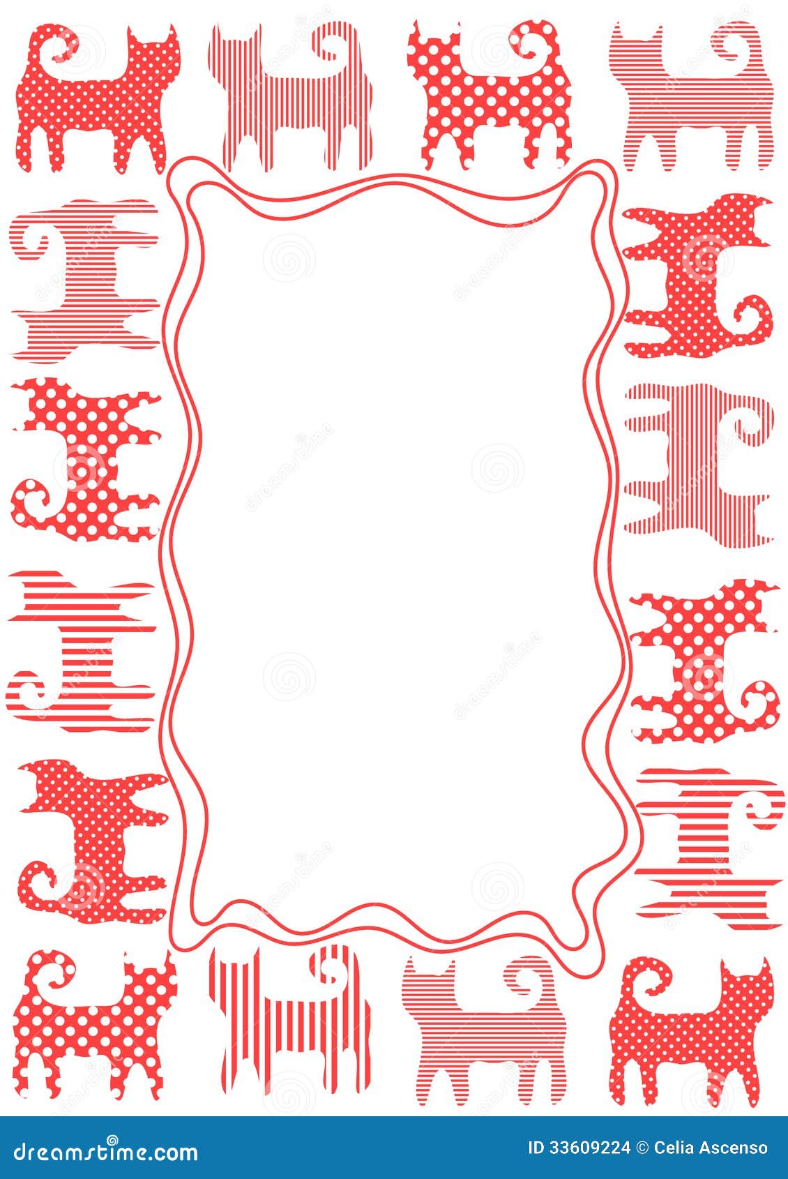 Cat border clip art