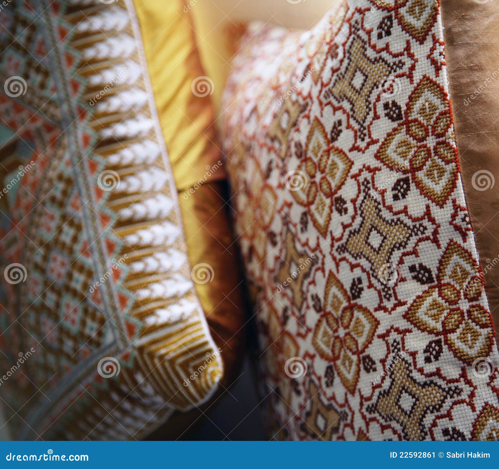 Patterned cosy cushions stock image. Image of cosy, tasteful - 22592861