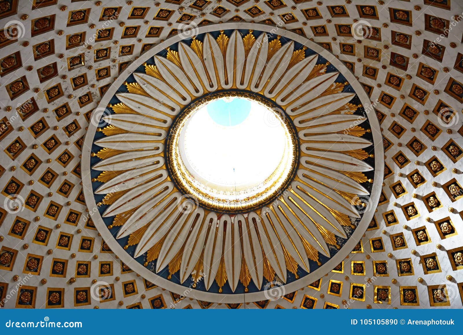 Ceiling Inside the Rotunda of Mosta, Malta. Editorial Image - Image of ...