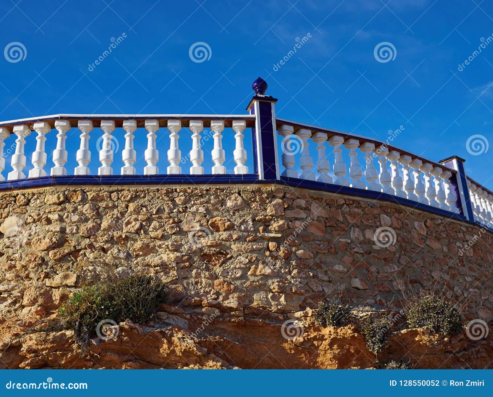 Patterned Geometric Fence Made of Stone Stock Photo - Image of city ...