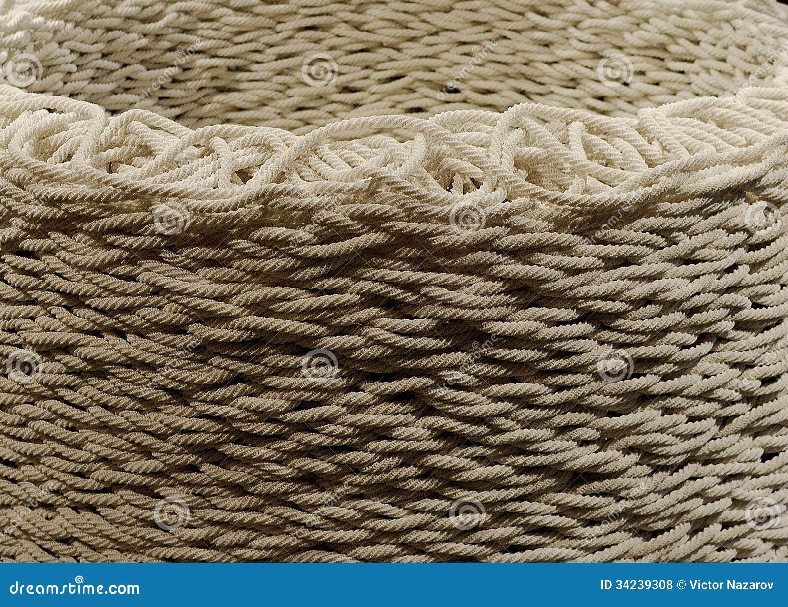 Patterned Laid Rope Background Stock Photo - Image of structure, light ...