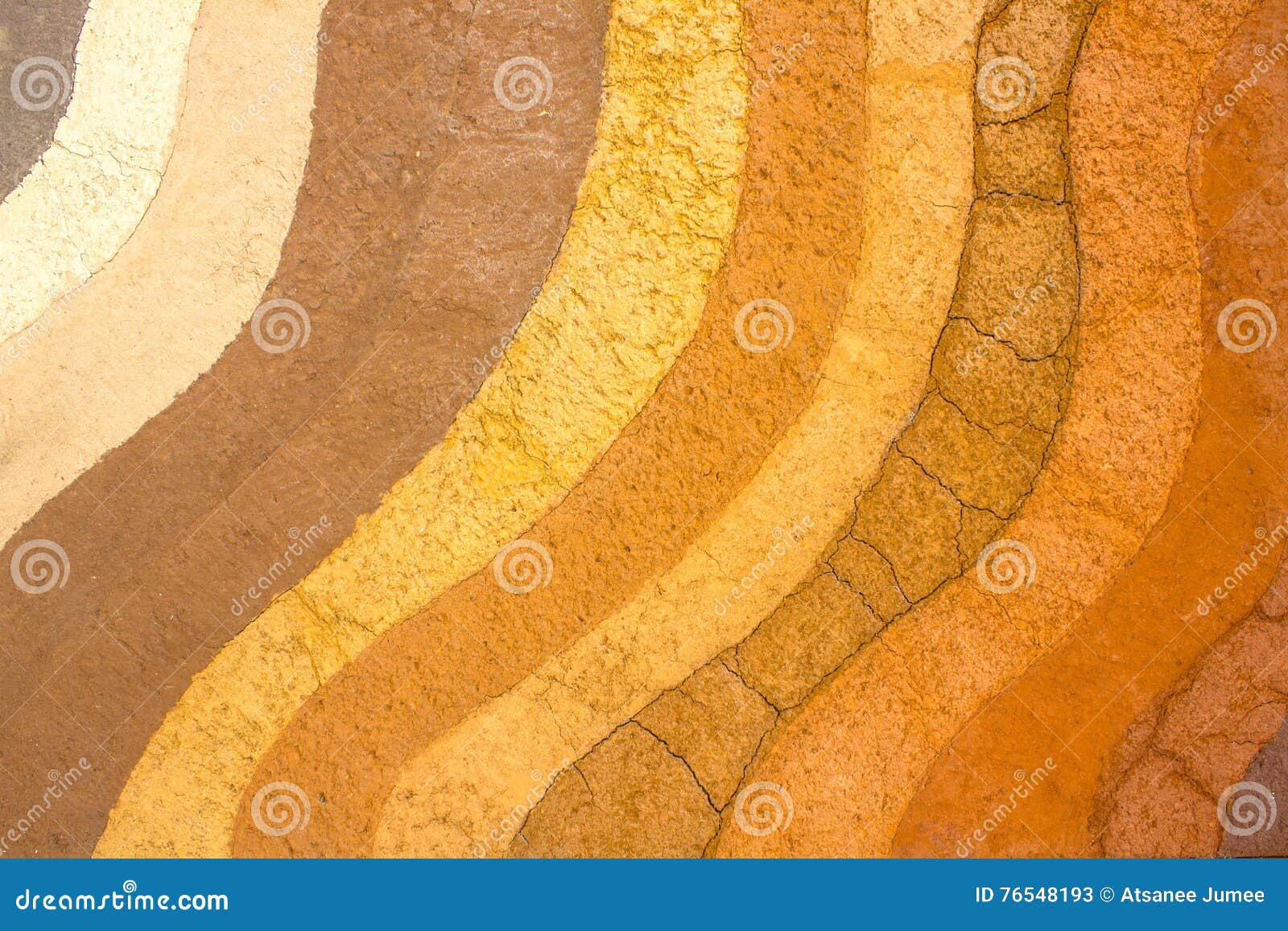 Patterned Layer of Clay Soil for the Background. Stock Image - Image of ...