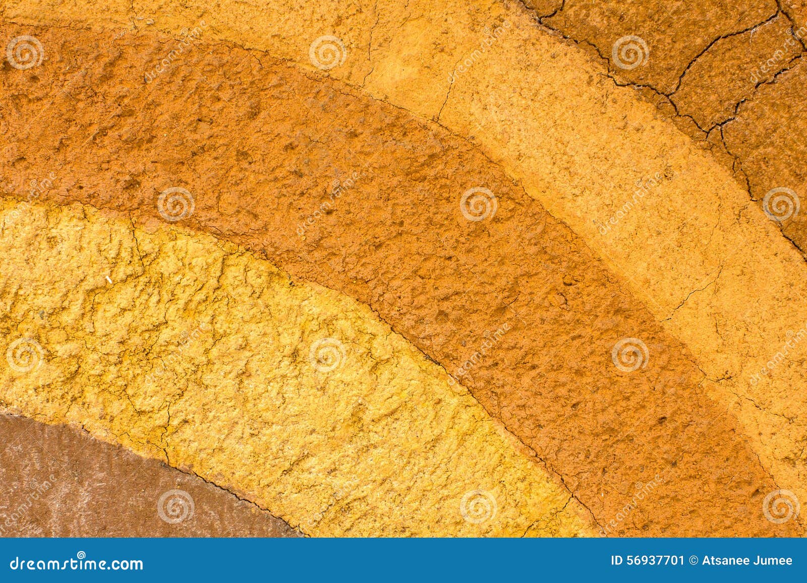 A Patterned Layer of Clay Soil for the Background. Stock Image - Image ...