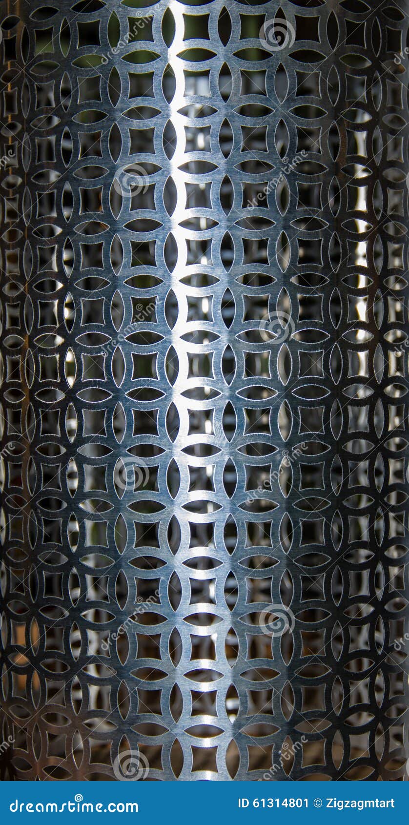 Patterned Metal Screen with Detail Stock Image - Image of shiny ...