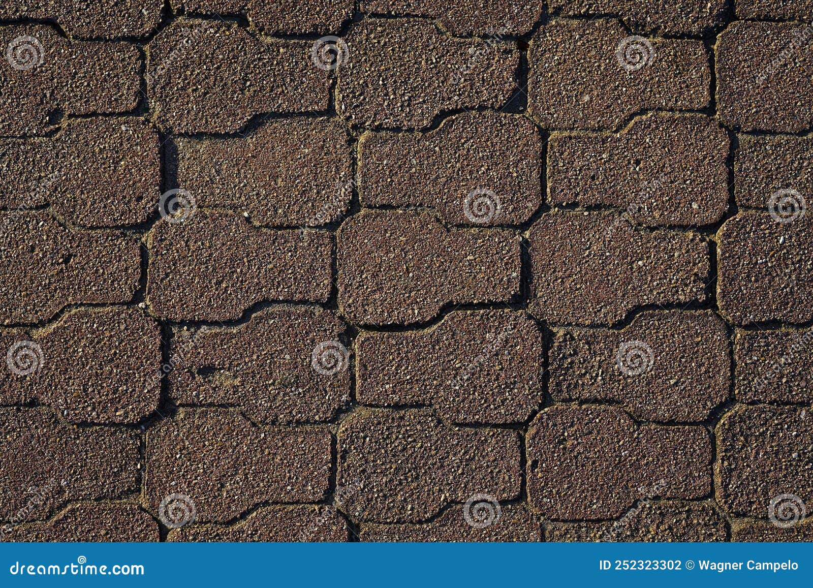 Patterned Paving Red Bricks in Rio De Janeiro Stock Photo - Image of ...