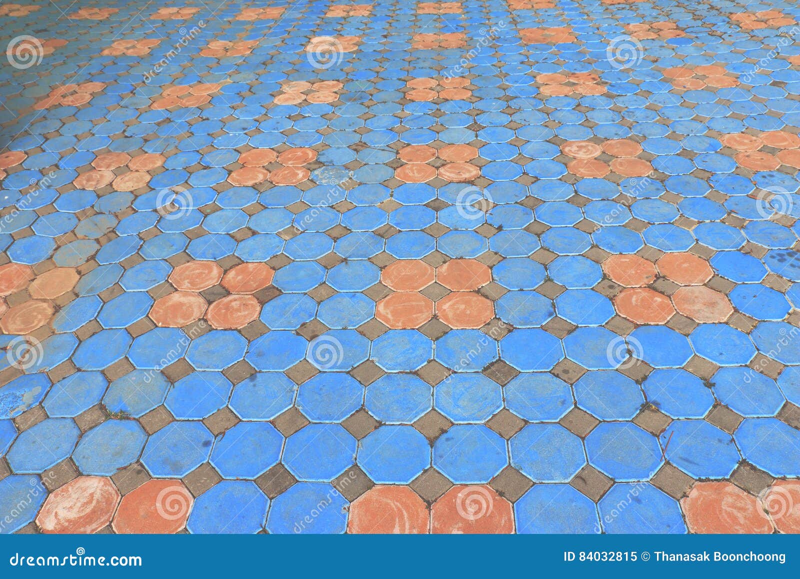Patterned Paving Tiles, Cement Brick Floor Stock Image - Image of ...