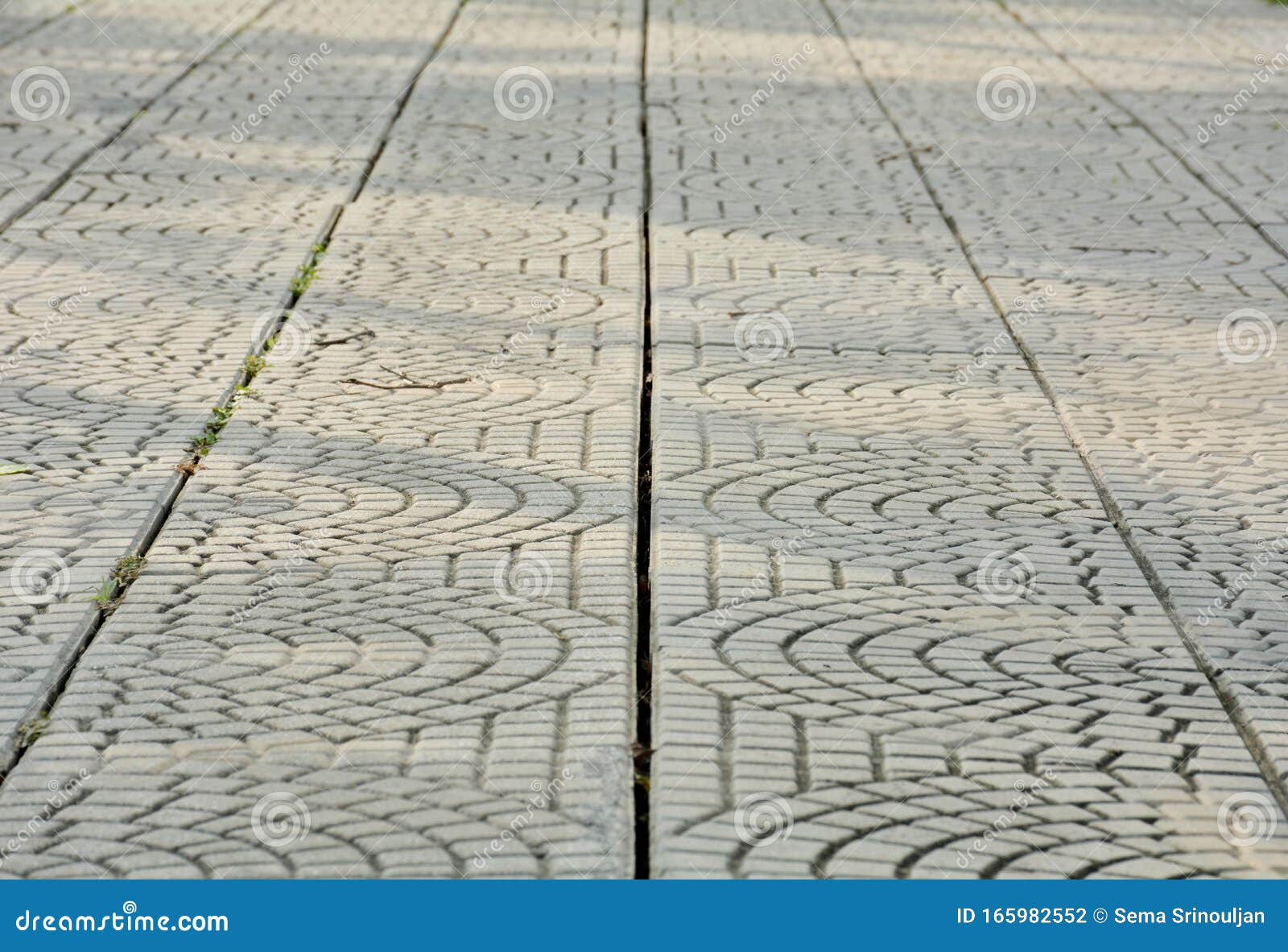 Patterned Paving Tiles, Old Cement Brick Floor. Stock Photo - Image of ...