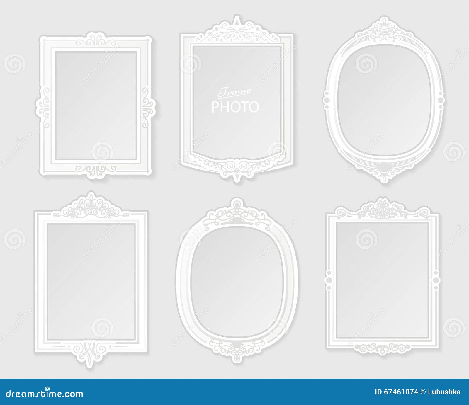 Patterned Photo Frame stock vector. Illustration of frames - 67461074