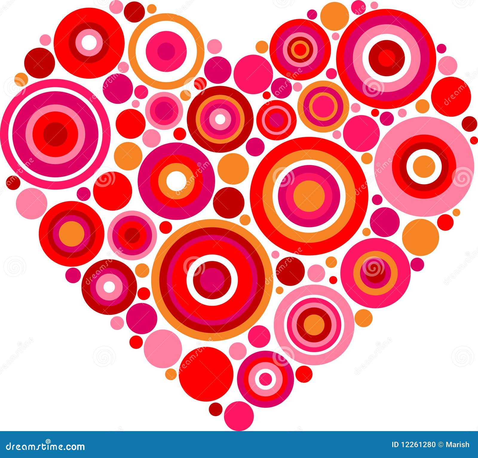 Patterned red heart stock vector. Illustration of logo - 12261280