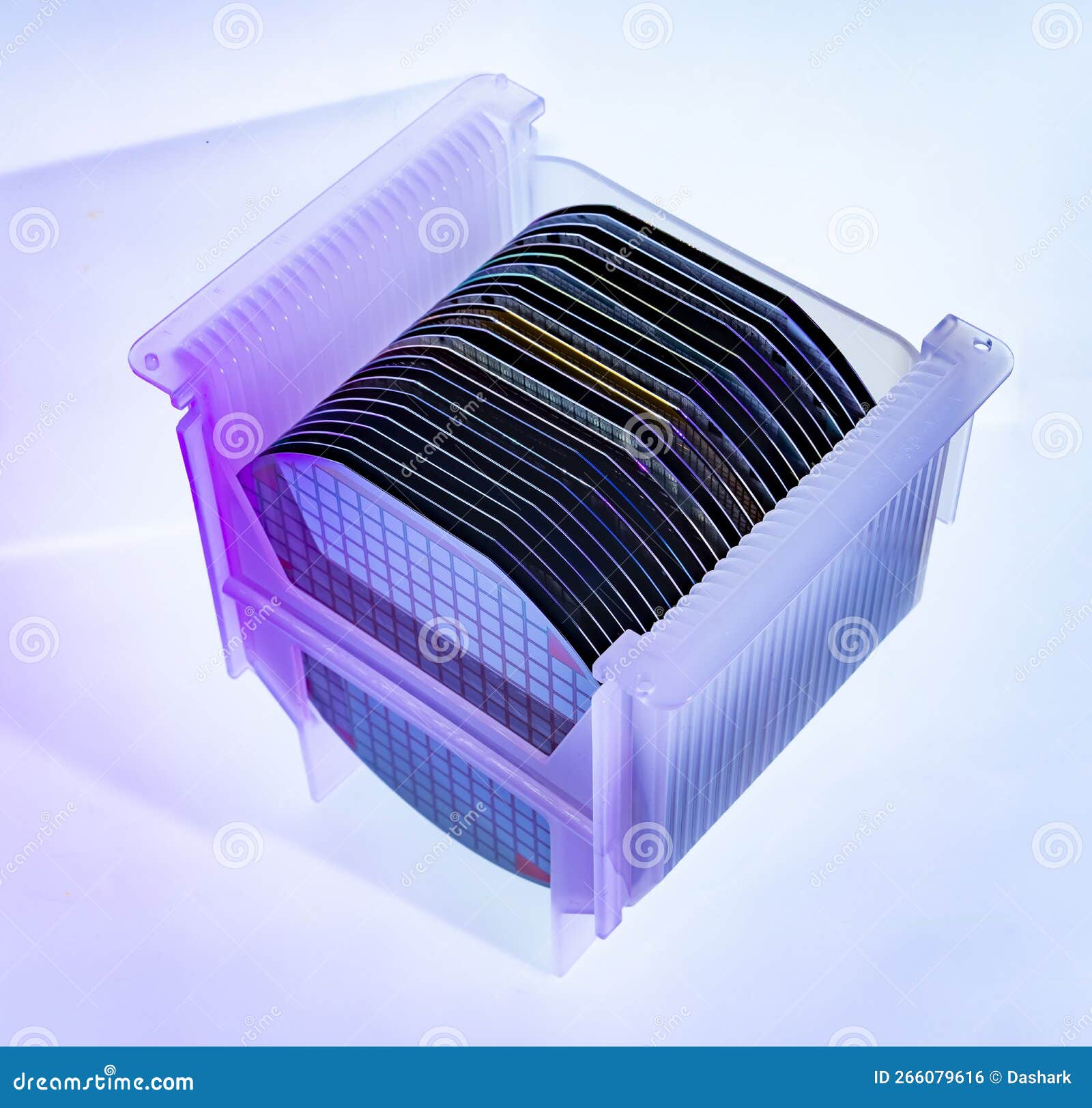 Patterned Silicon Wafers in a Universal Pod. Electronic Circuit Designs ...