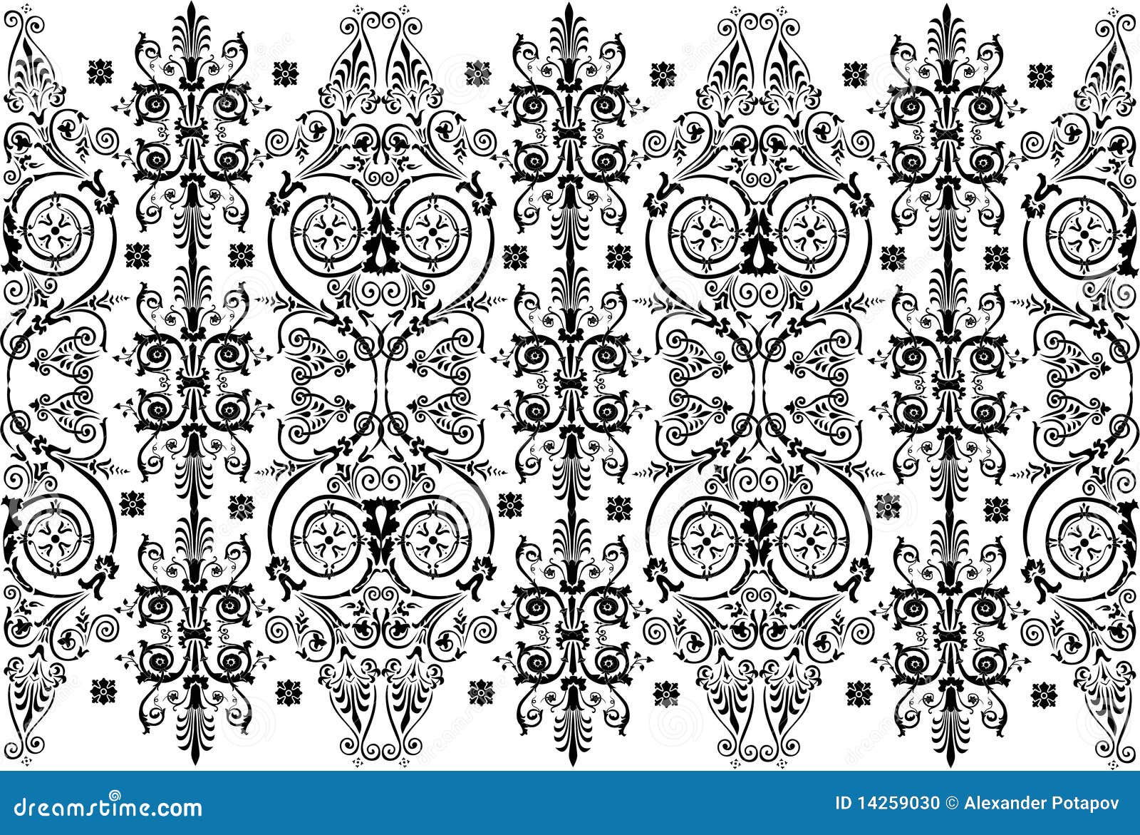 Patterned Strip Designe Isolated on White Stock Vector - Illustration ...