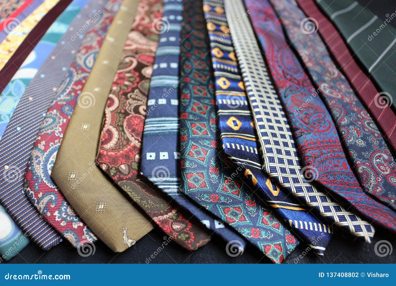 Patterned Ties stock photo. Image of colourful, texture - 137408802