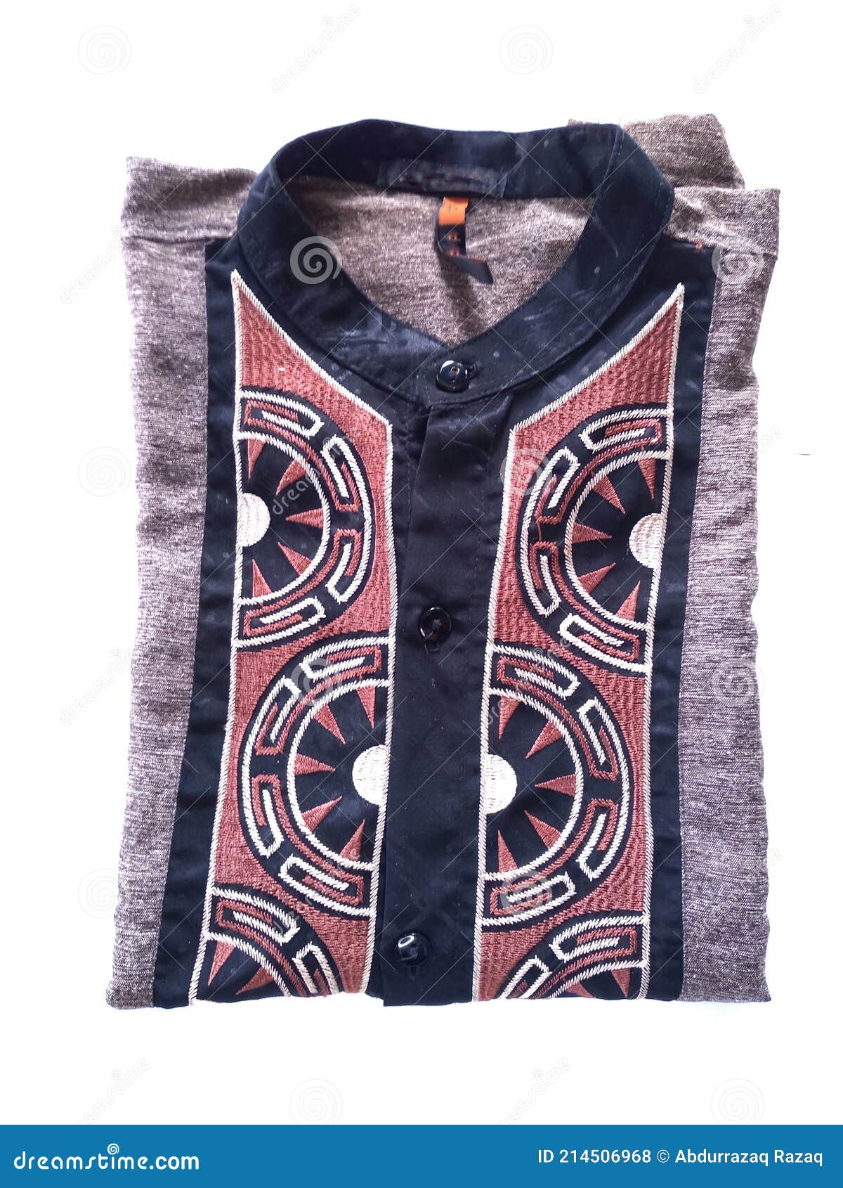 Patternet brown tshirt stock photo. Image of suitable - 214506968