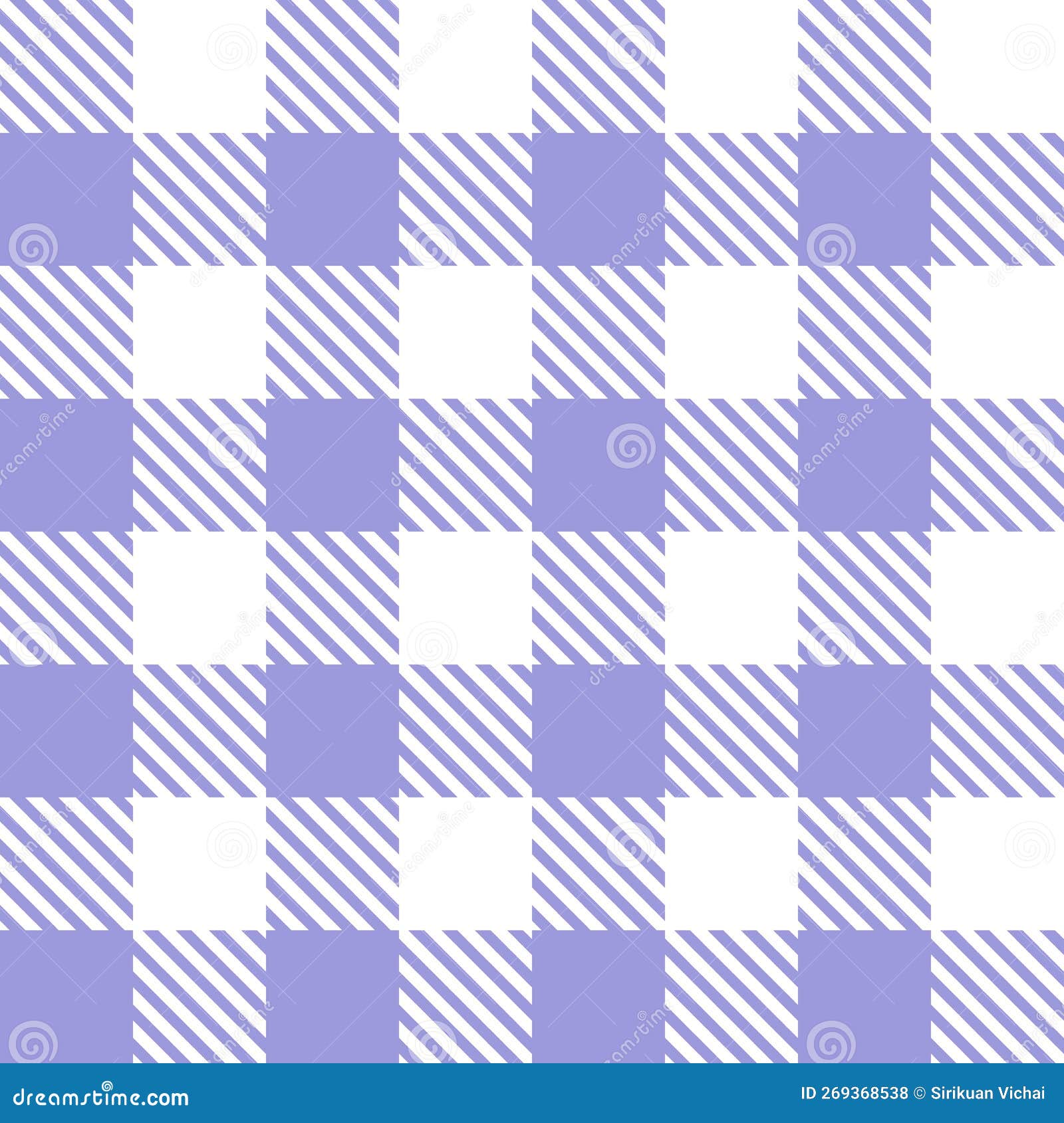 Tartan Seamless Pattern, Purple and White Stock Illustration ...