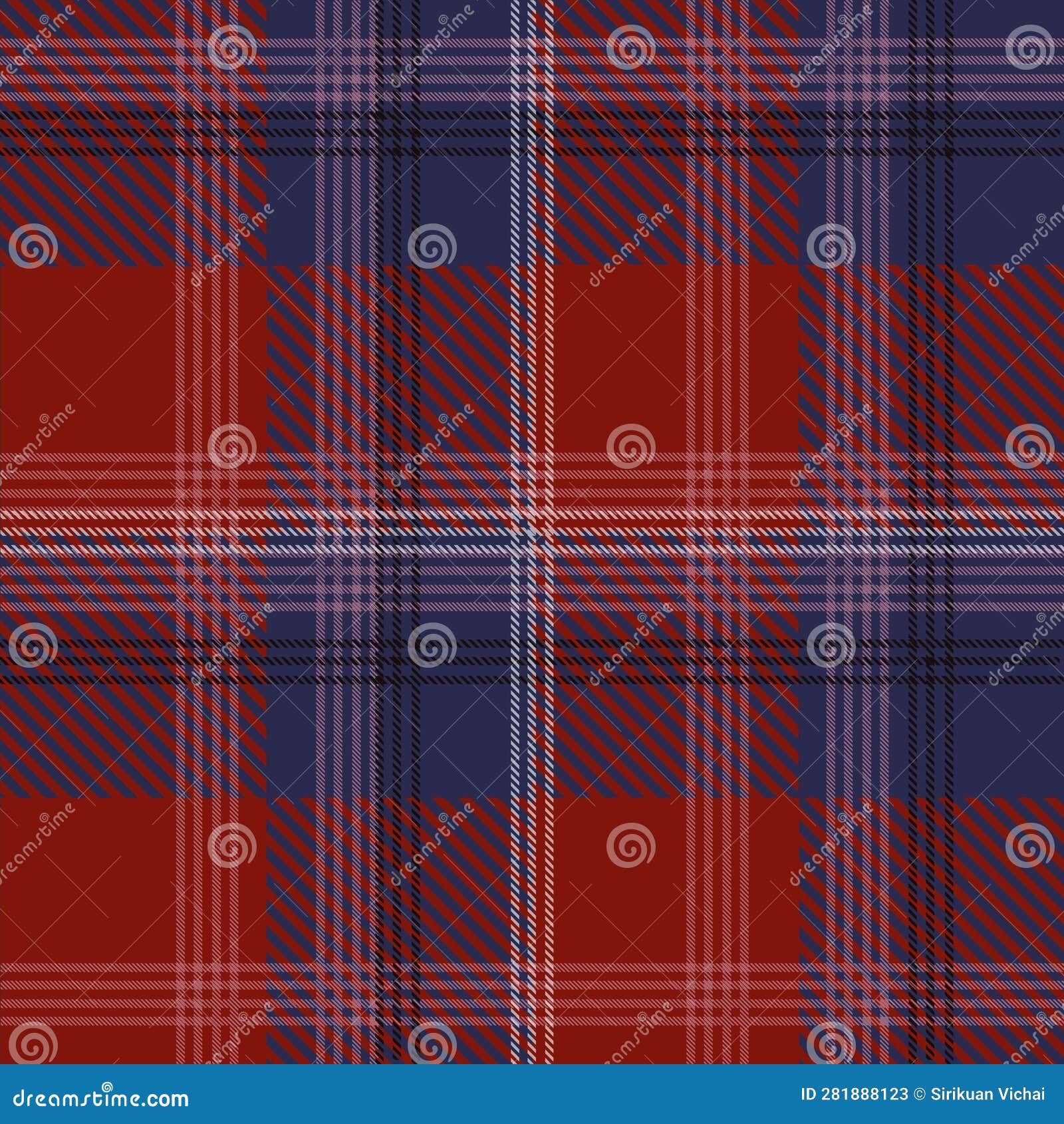 Tartan Seamless Pattern, Blue and Red , Patterns 22 6 2023 Stock ...