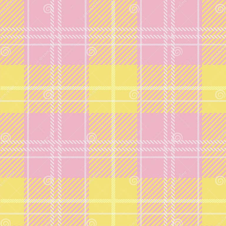 Tartan Seamless Pattern, Pink and Yellow, Patterns 22 6 2023 Stock ...