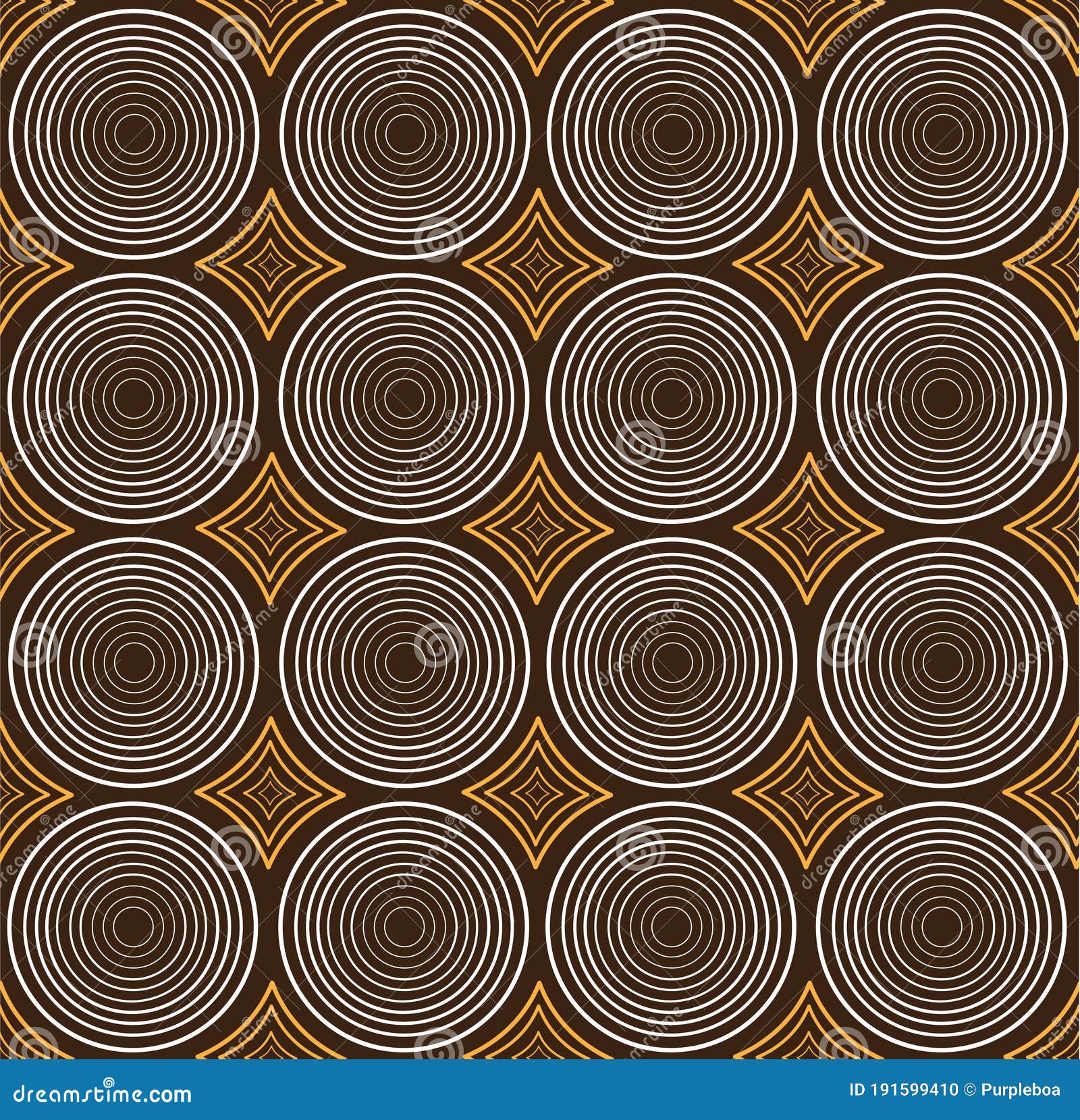 Seamless Circle Zulu Pattern And Abstract Art Vector Illustration ...