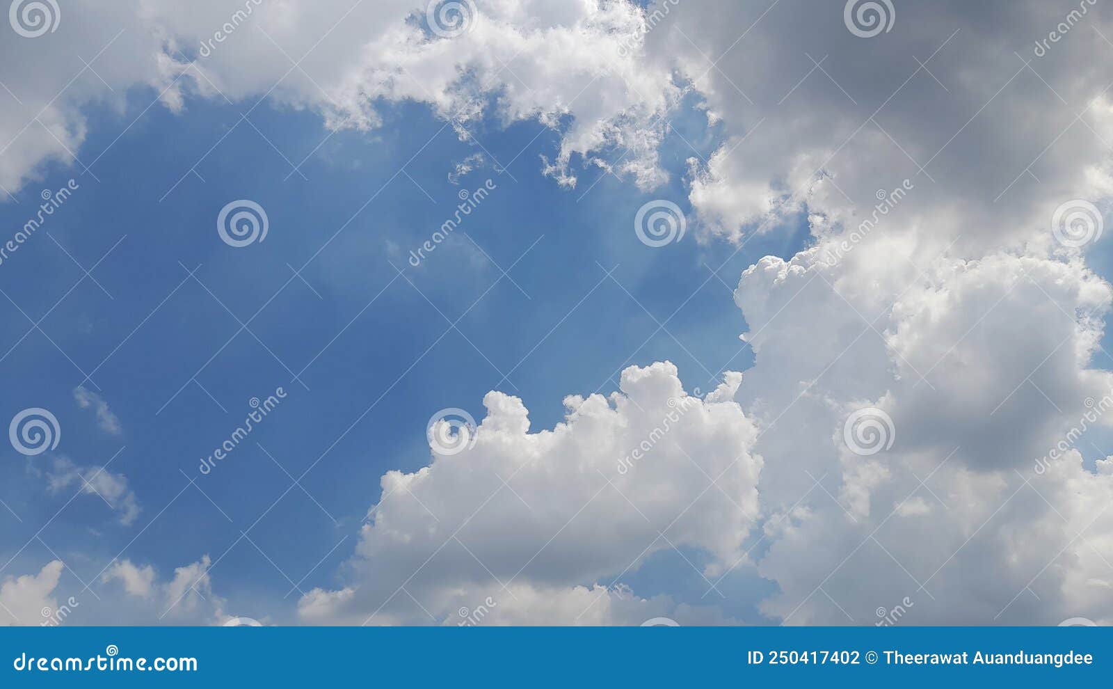 Patterns and Abstraction of the Daytime Sky, White Clouds and Blue ...