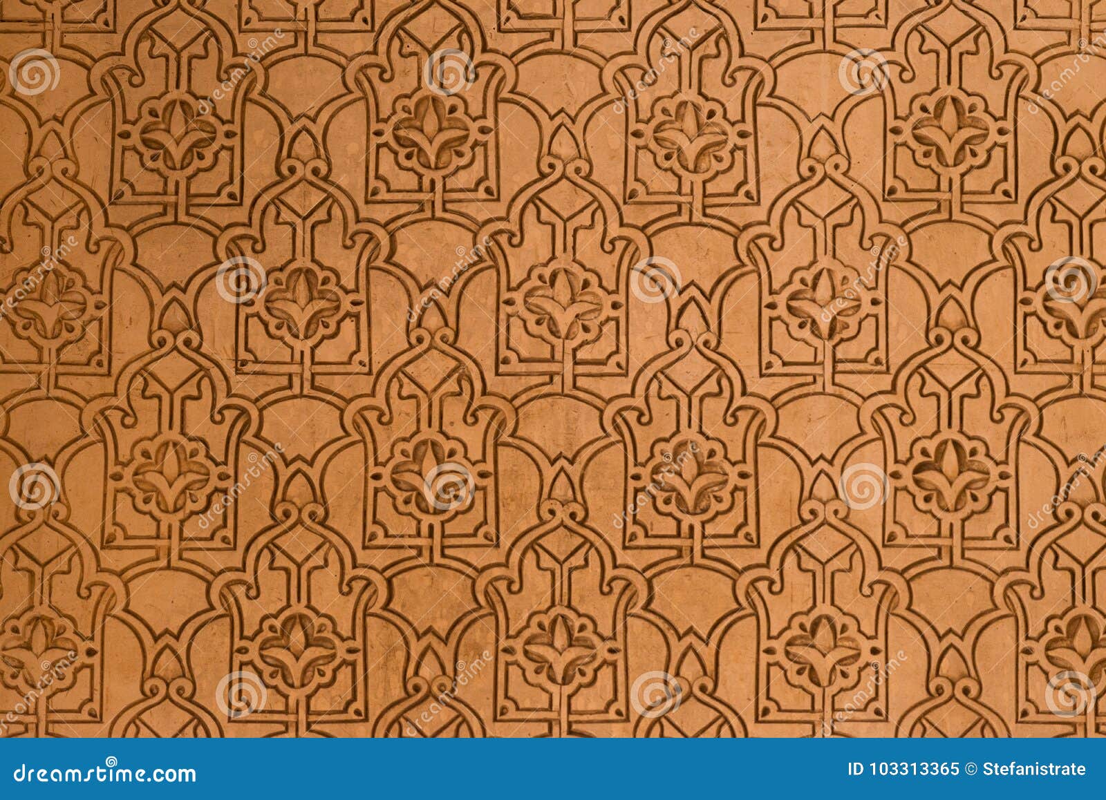 Patterns of Alhambra stock image. Image of spain, islam - 103313365